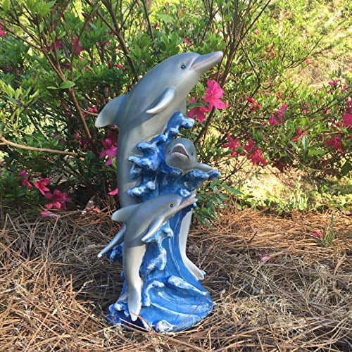 Life, S A Beach 13 In, Dolphins Jumping Ocean Waves Nautical Coastal ...