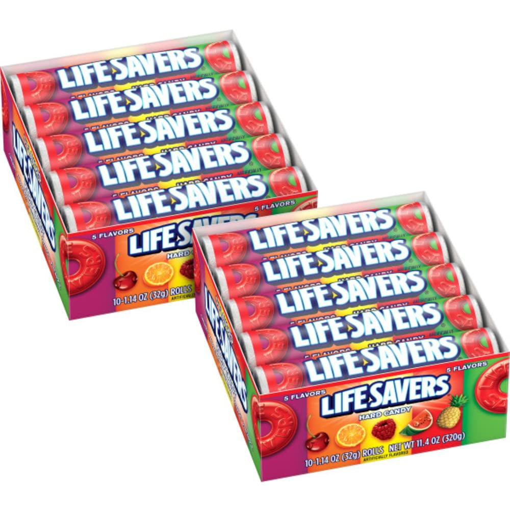 Life Savers 5 Flavors ESF27 Hard Candy Rolls, (Pack of 20) - Walmart.com