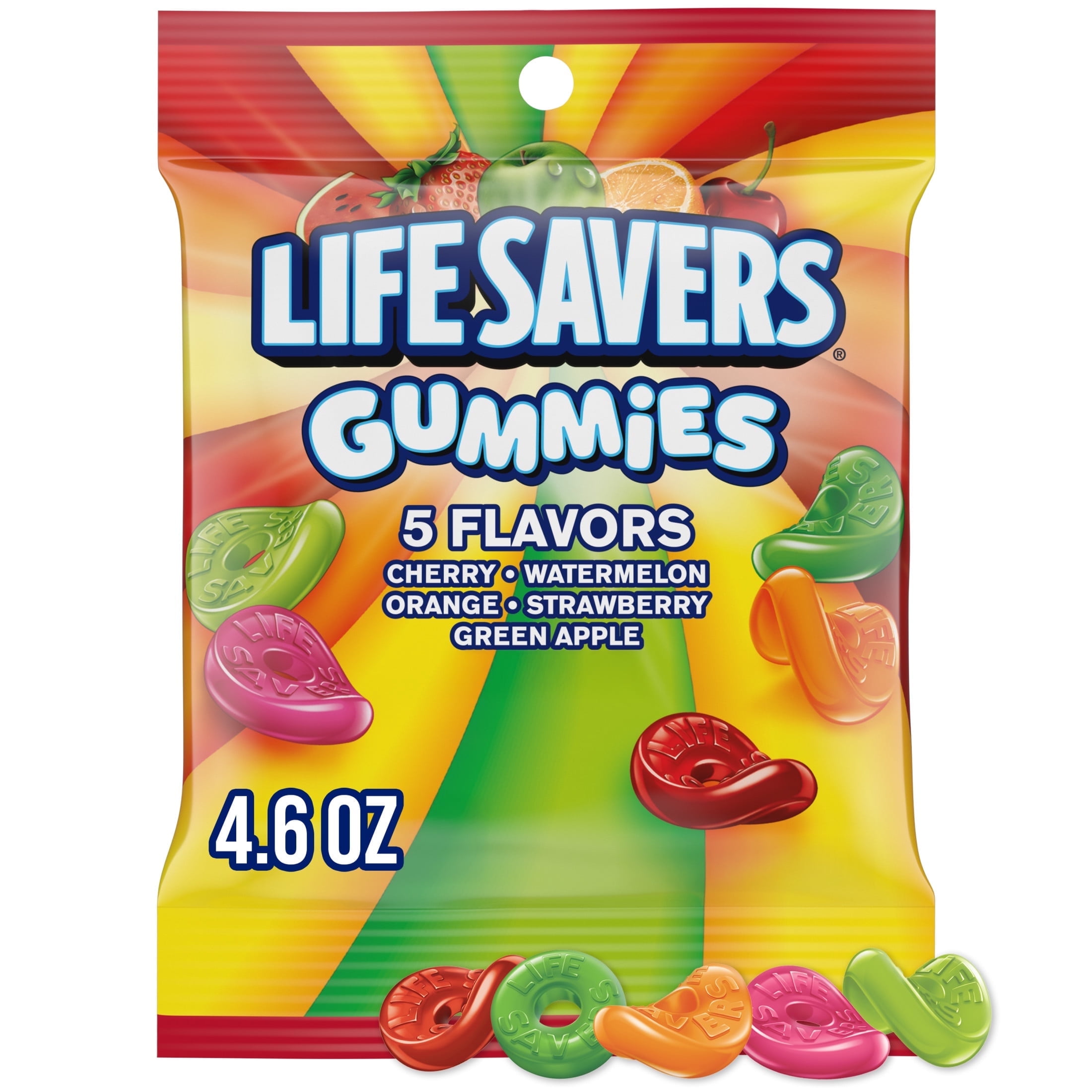 Life Savers Gummies 5 Flavors Gummy Candy - 4.6 oz Bag - pack of 4 ...