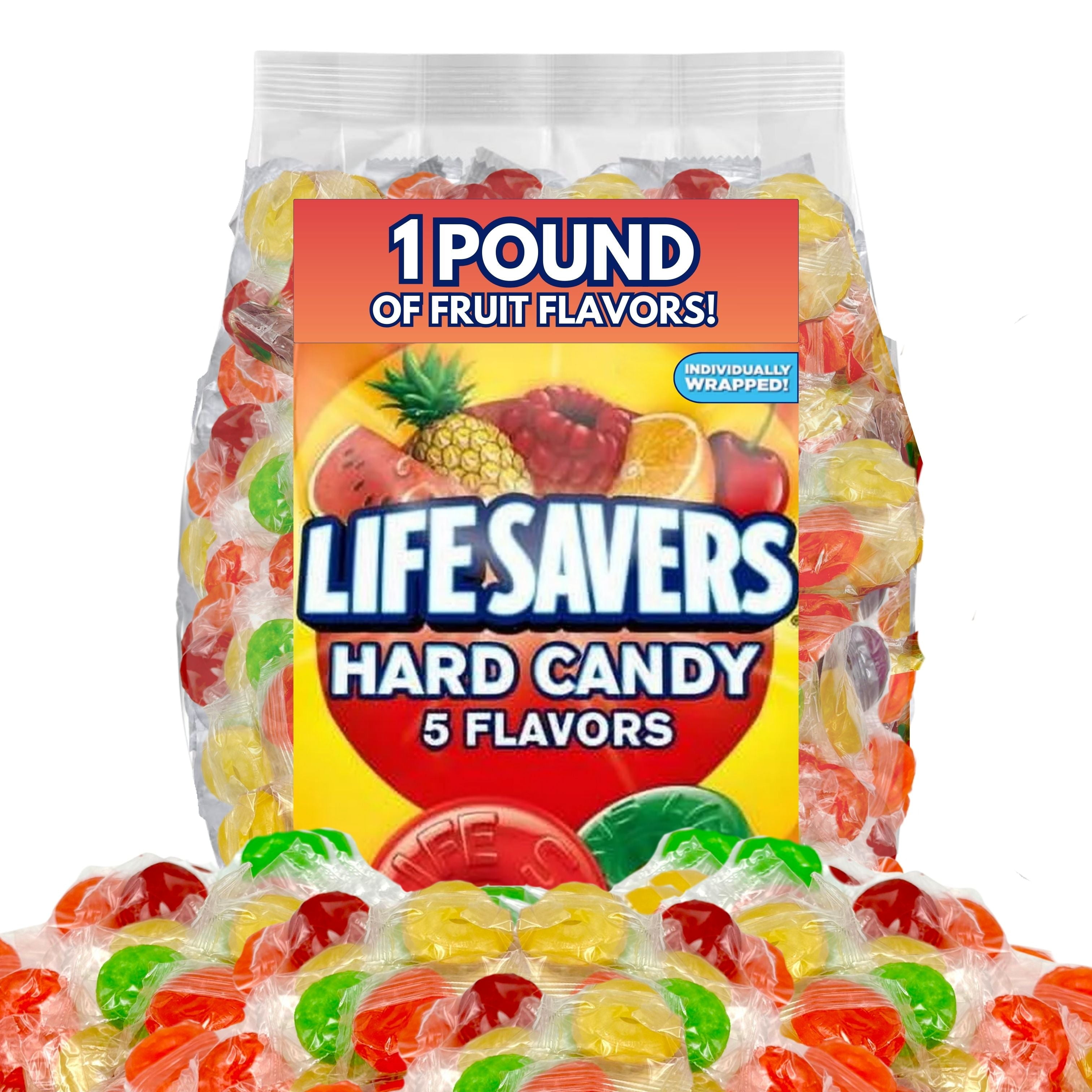 Life Savers Hard Candy 5 Flavors, Individually Wrapped, Bulk Value Pack ...
