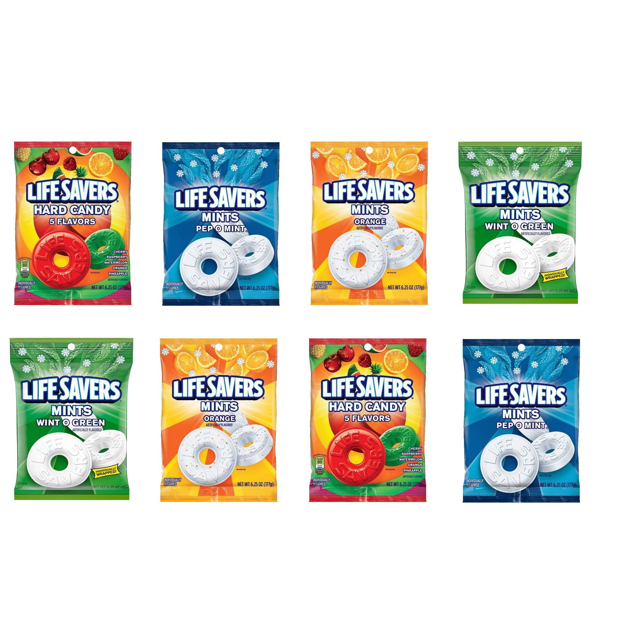 lifesavers 4 pack variety 8 total 2 of each flavor - Walmart.com