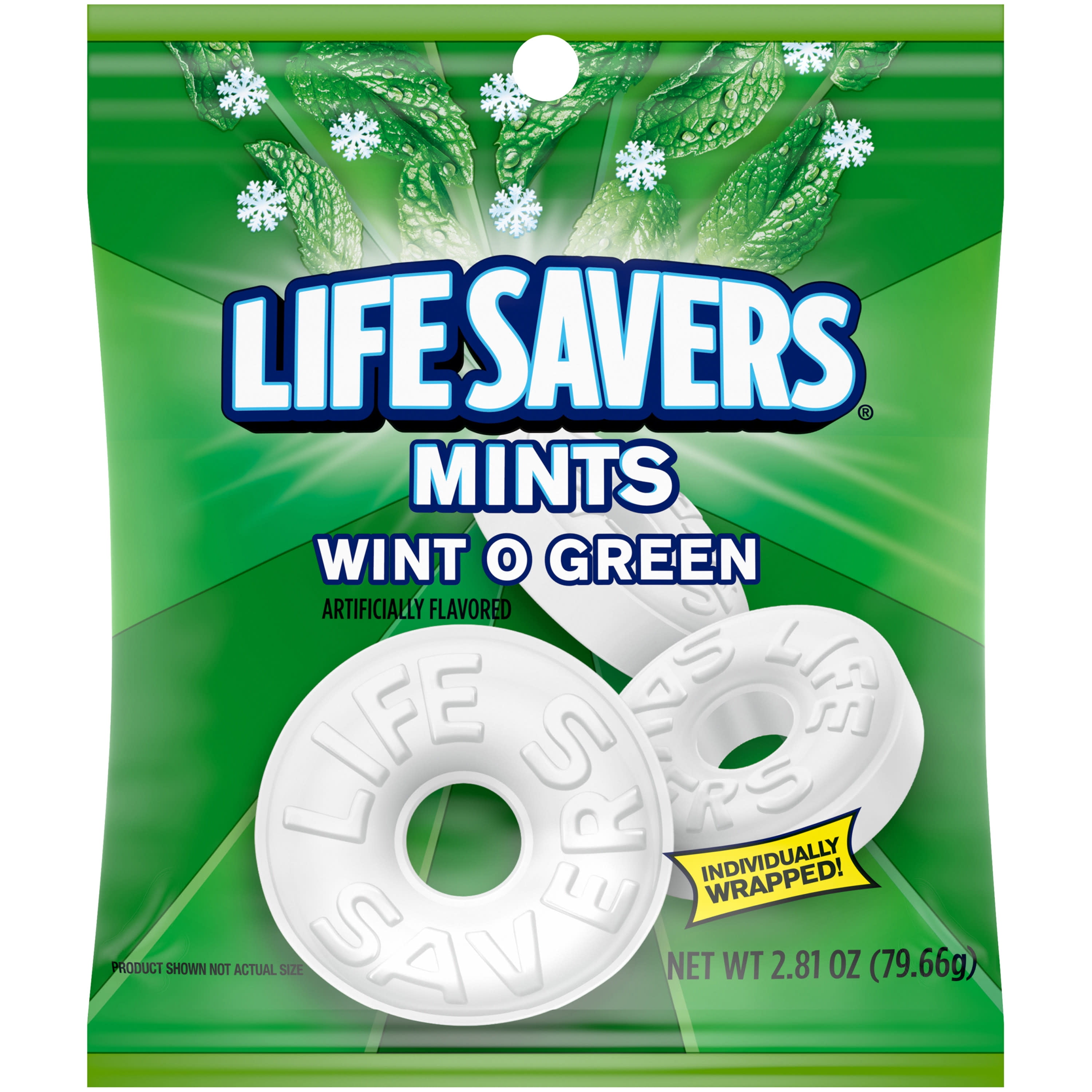 Life Savers Wint-O-Green Breath Mints Hard Candy - 2.81 oz Bag ...