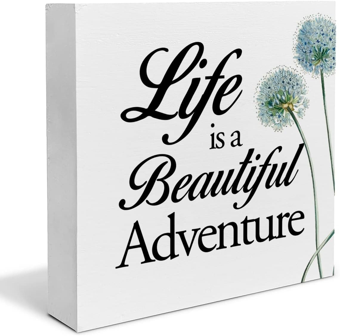 Life Saying Wood Box Sign Desk Decor Rustic Life is a Beautiful ...