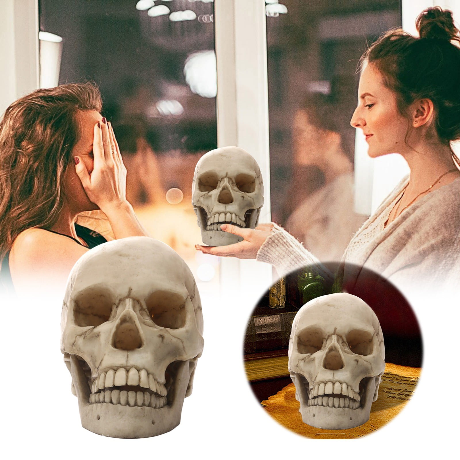 Life Size 1:1 Human Resin Model Anatomy Skeleton Detachable Skeleton ...