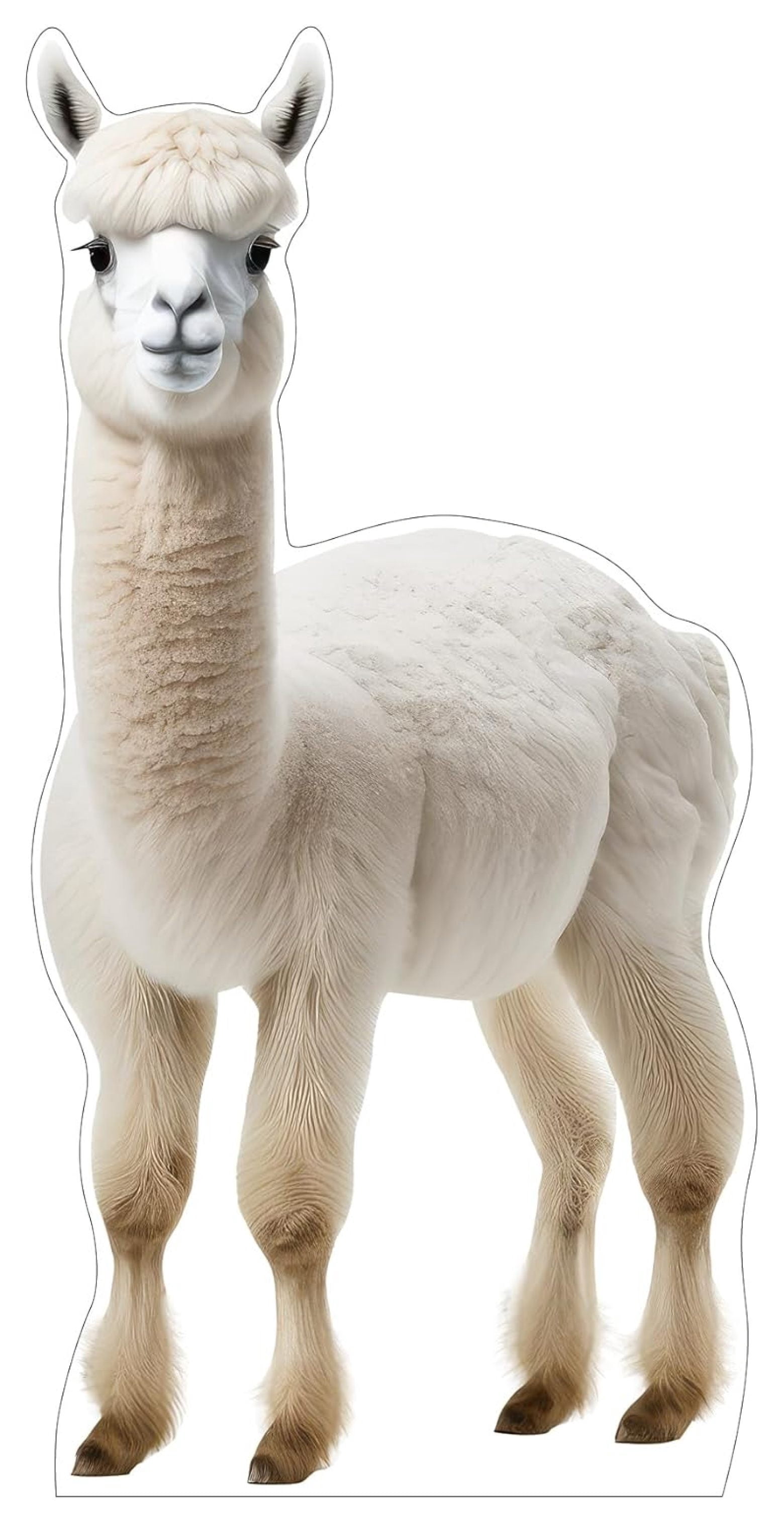 Life Size Cardboard Cutout Standup | Waterproof | Animals - White ...