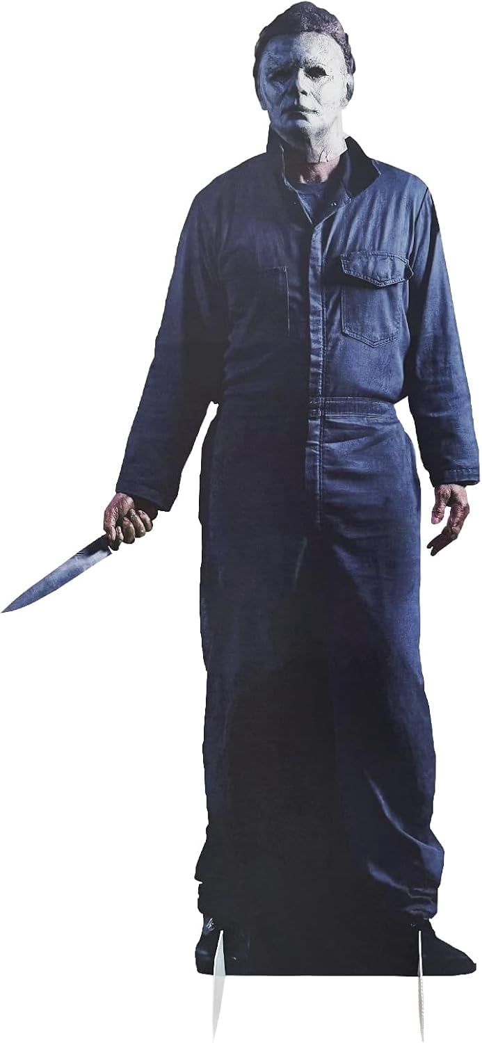 Life Size Horror Cardboard Cutout Halloween Michael Figure Decorations ...