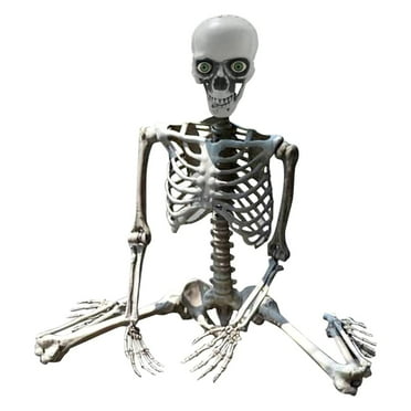 "Lifesize Two-Headed Skeleton Halloween Decor - Posable, Hanging ...