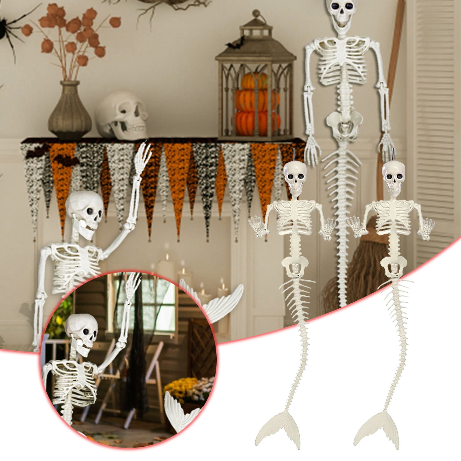 Life Size Skeleton Skeleton Outdoor Decorations Realistic Full Body ...