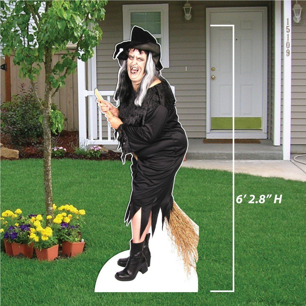 Victory Store Multicolor Life Size Witch Halloween Lawn Decoration ...