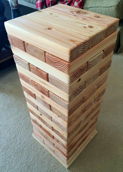 Life Size stacking block game, outdoor game. Fun Game. Kids activity ...