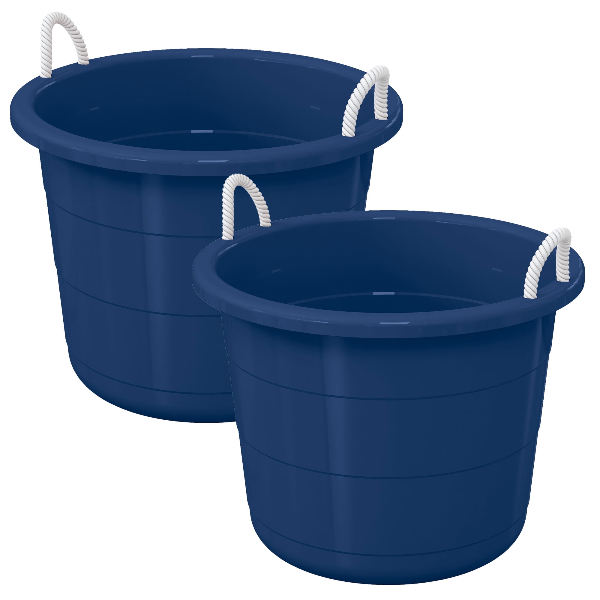 Life Story 17 Gallon Plastic Storage Open Top Bucket with Rope Handles ...