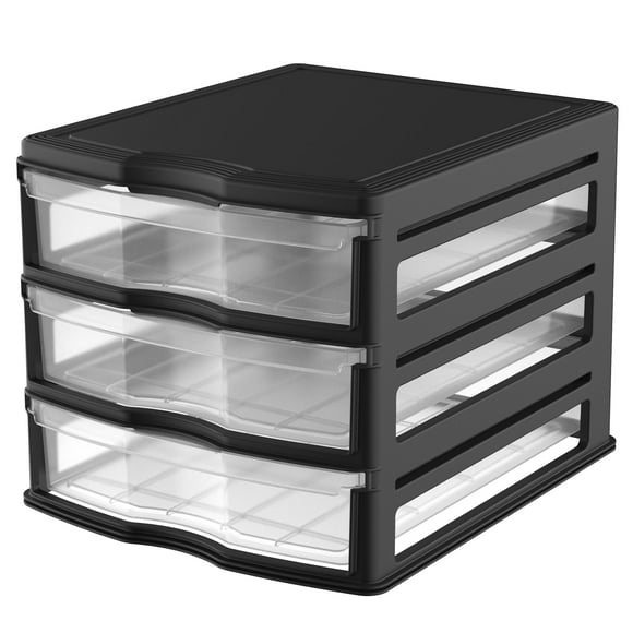 3 Drawer Plastic Storage