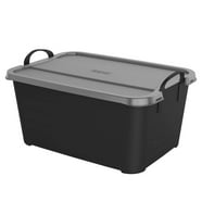 LIFE STORY 13.75 Gallon Stackable Plastic Storage Boxes, Purple, 6 ...