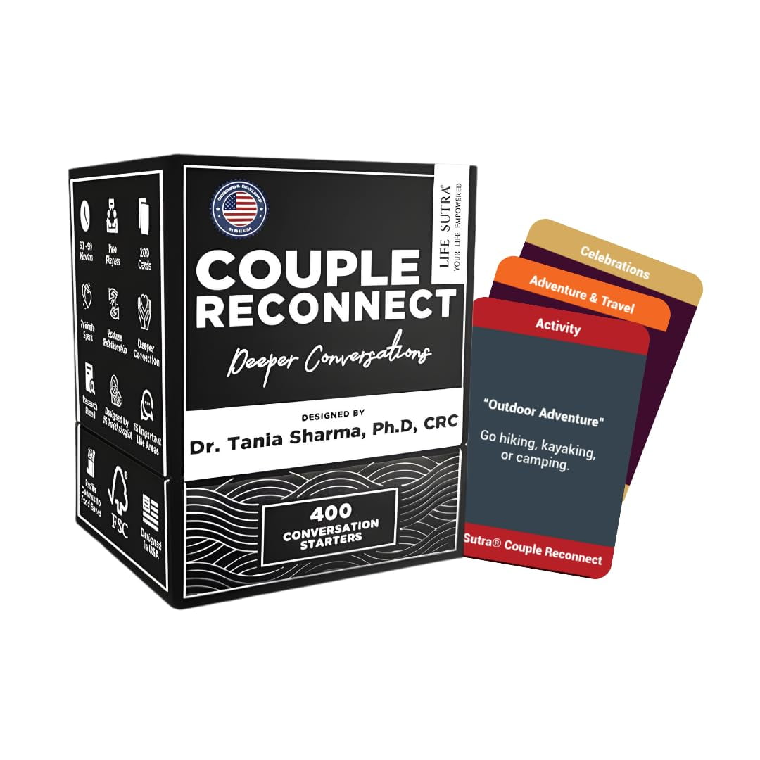 Life Sutra Couple Reconnect Card Game, 400 Conversation Cards to Build ...