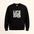 Life Wide Open Bold Retro Typography Motivational Inspiring Lifestyle ...