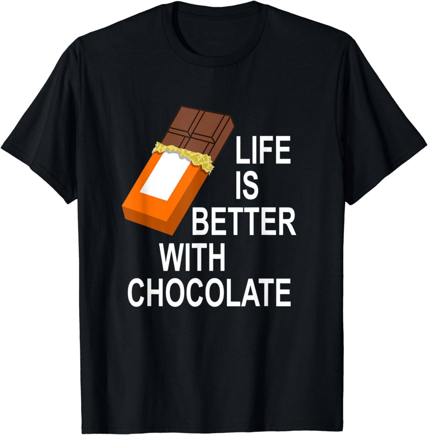 Life With Chocolate Eating Delicious Sweets T Shirt