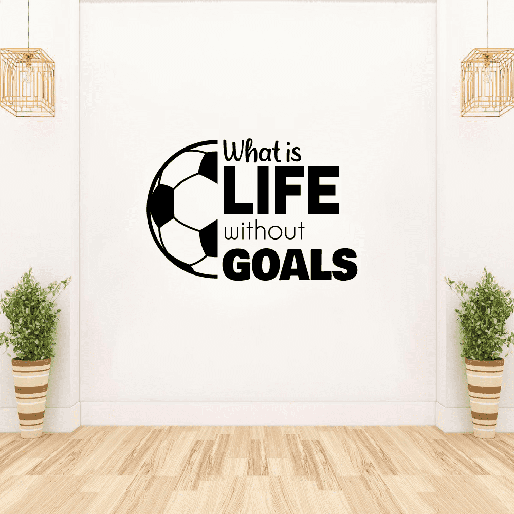 What Is Life Without Goals Quote Soccer Player Athlete Quotes Wall ...
