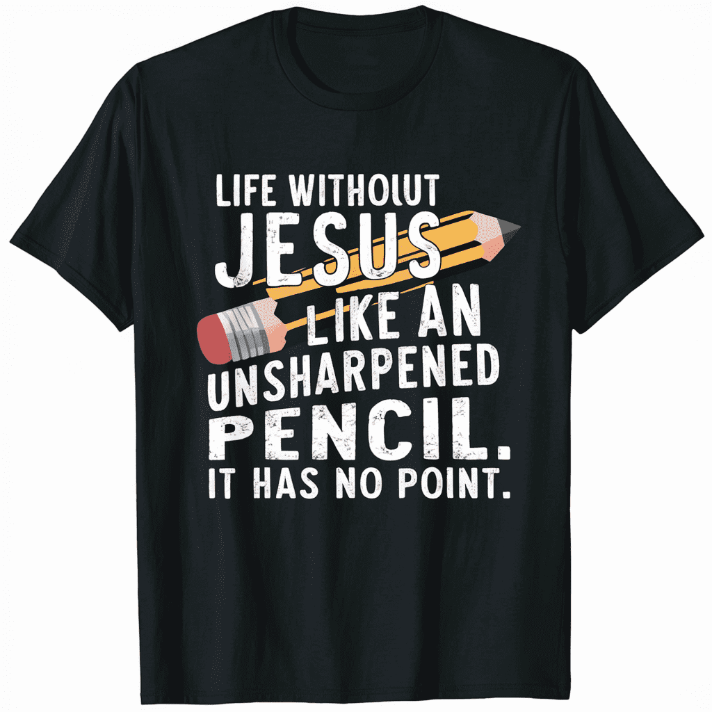 Life Without Jesus Comical Christian Faith Humor T-Shirt - Walmart.com