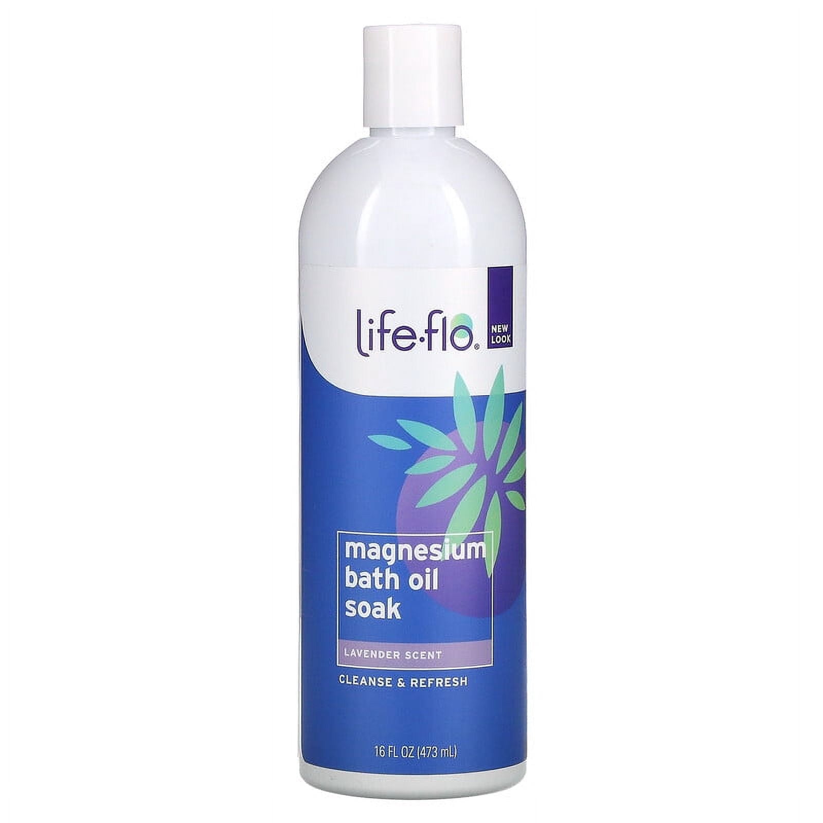 Life-flo Magnesium Bath Oil Soak Lavender 16 fl oz (473 ml) - Walmart.com