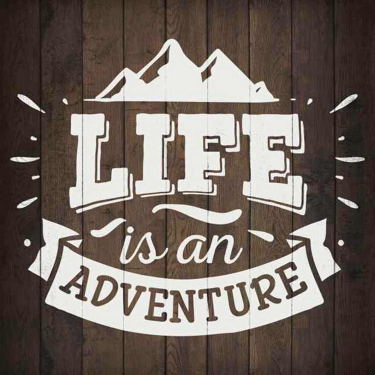 Life in an Adventure Inpiration Camping Rustic Looking Wood Sign Wall ...
