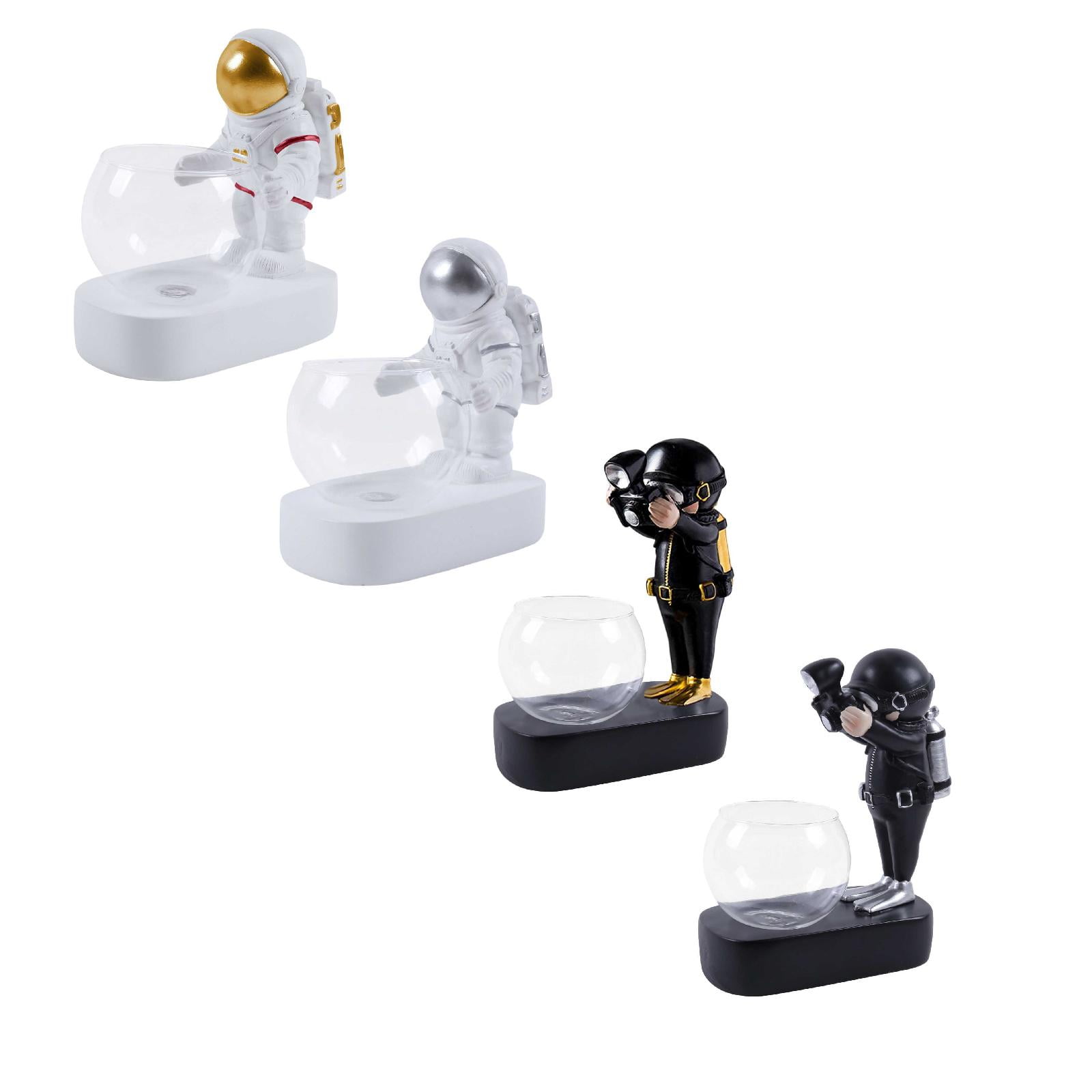 Life inAI Astronaut Planter, Spaceman Glass Vase，Astronaut Resin ...