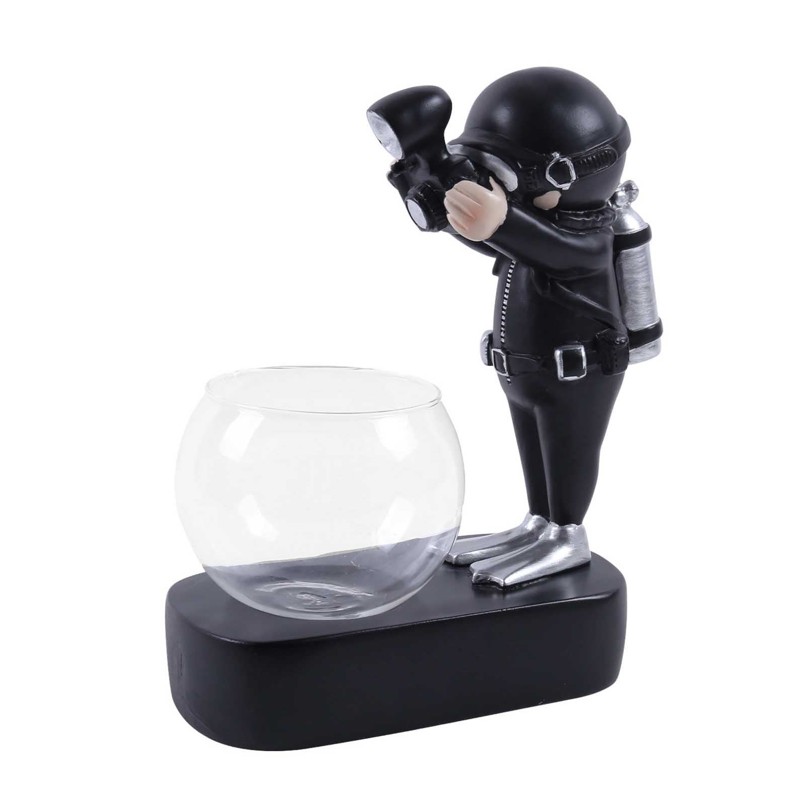 Life inAI Astronaut Planter, Spaceman Glass Vase，Astronaut Resin ...
