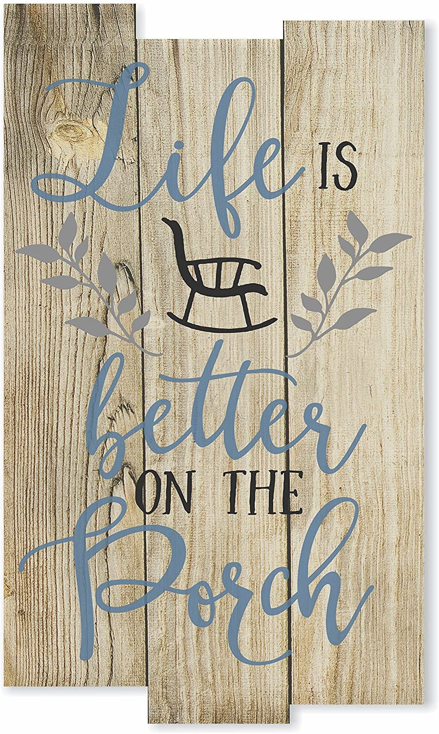 Life is Better On The Porch Rustic Wall Sign 11x18 - Walmart.com