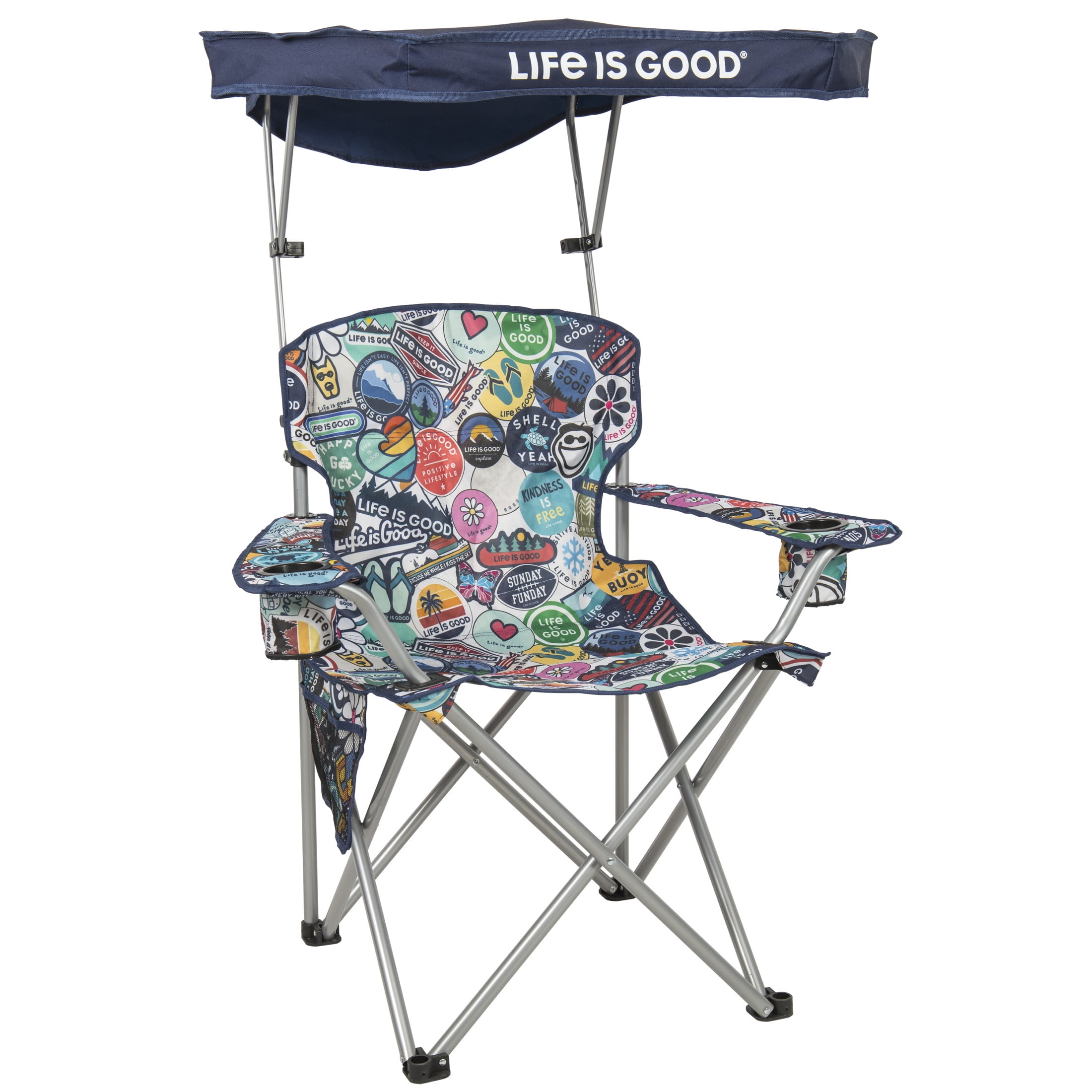 Life Is Good® Blue Quad Chair With Canopy - Walmart.com