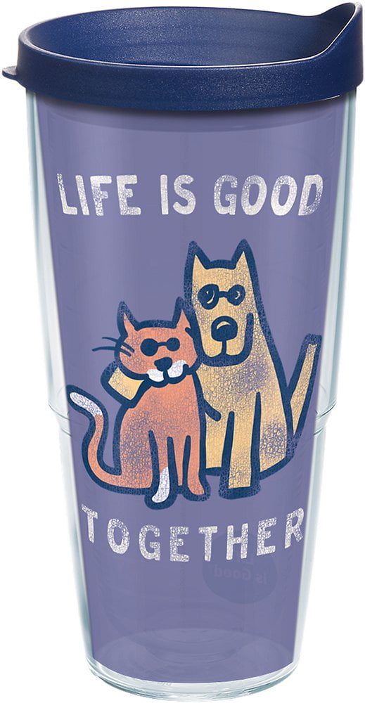 Life is Good. Tervis 24oz Tumbler: Together Cat & Dog - Walmart.com