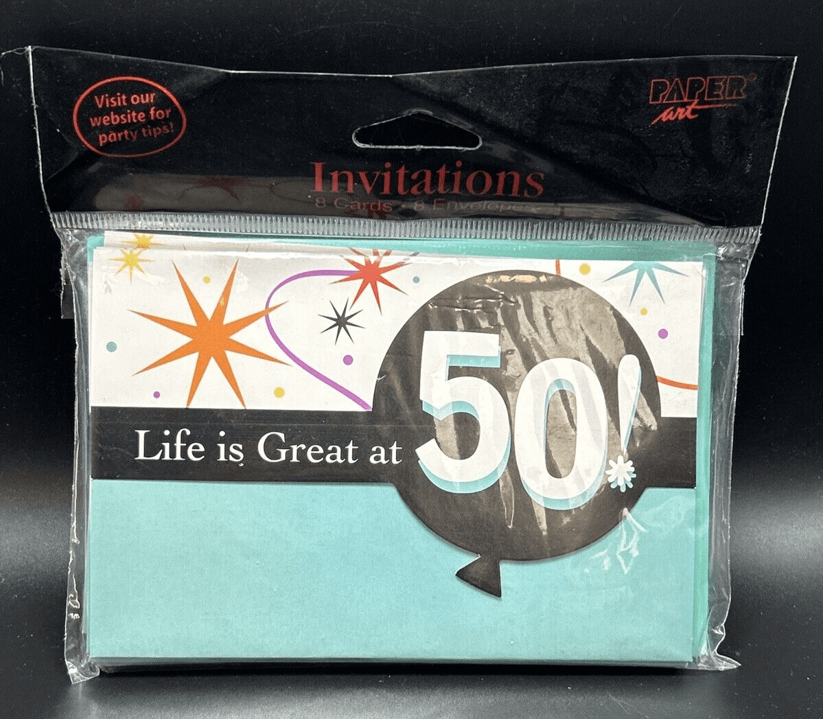Life is Great at 50 Birthday party Invitations 8ct w/envelopes ...