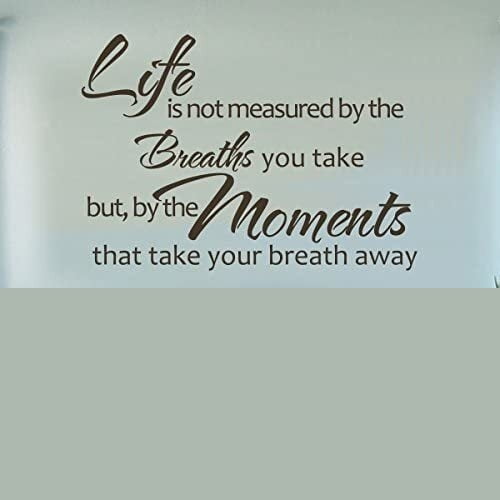 Life is Not Measured by The Breaths You Take But by The Moments That ...