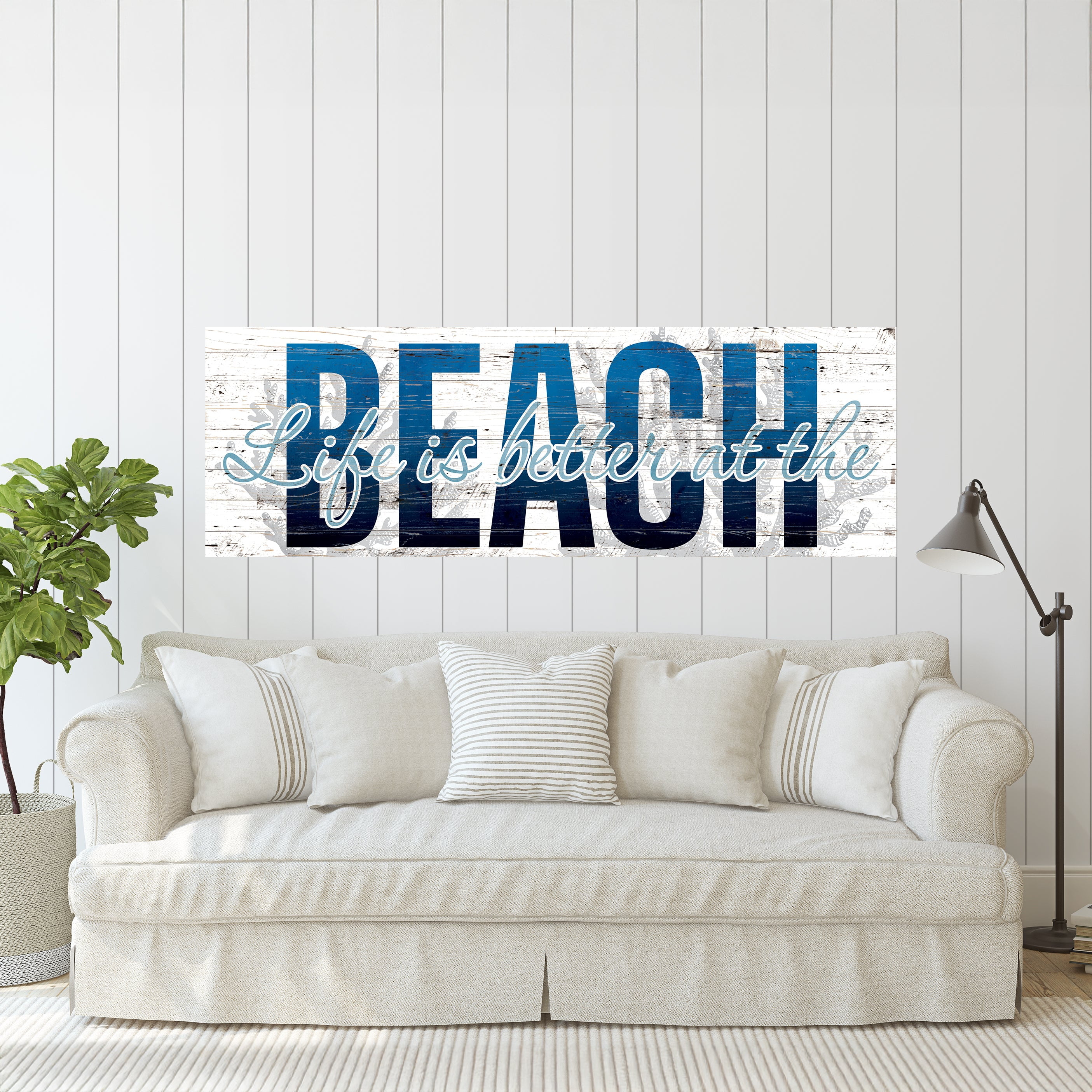 Summer Beach Wall Art | Rustic Coastal Farmhouse Decor | Ocean Sign ...