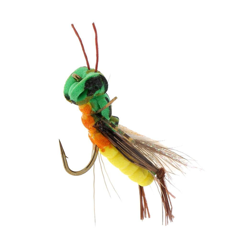 Life-like Grasshopper Handmade Fly Fishing Lure Floating Fly Fishing ...
