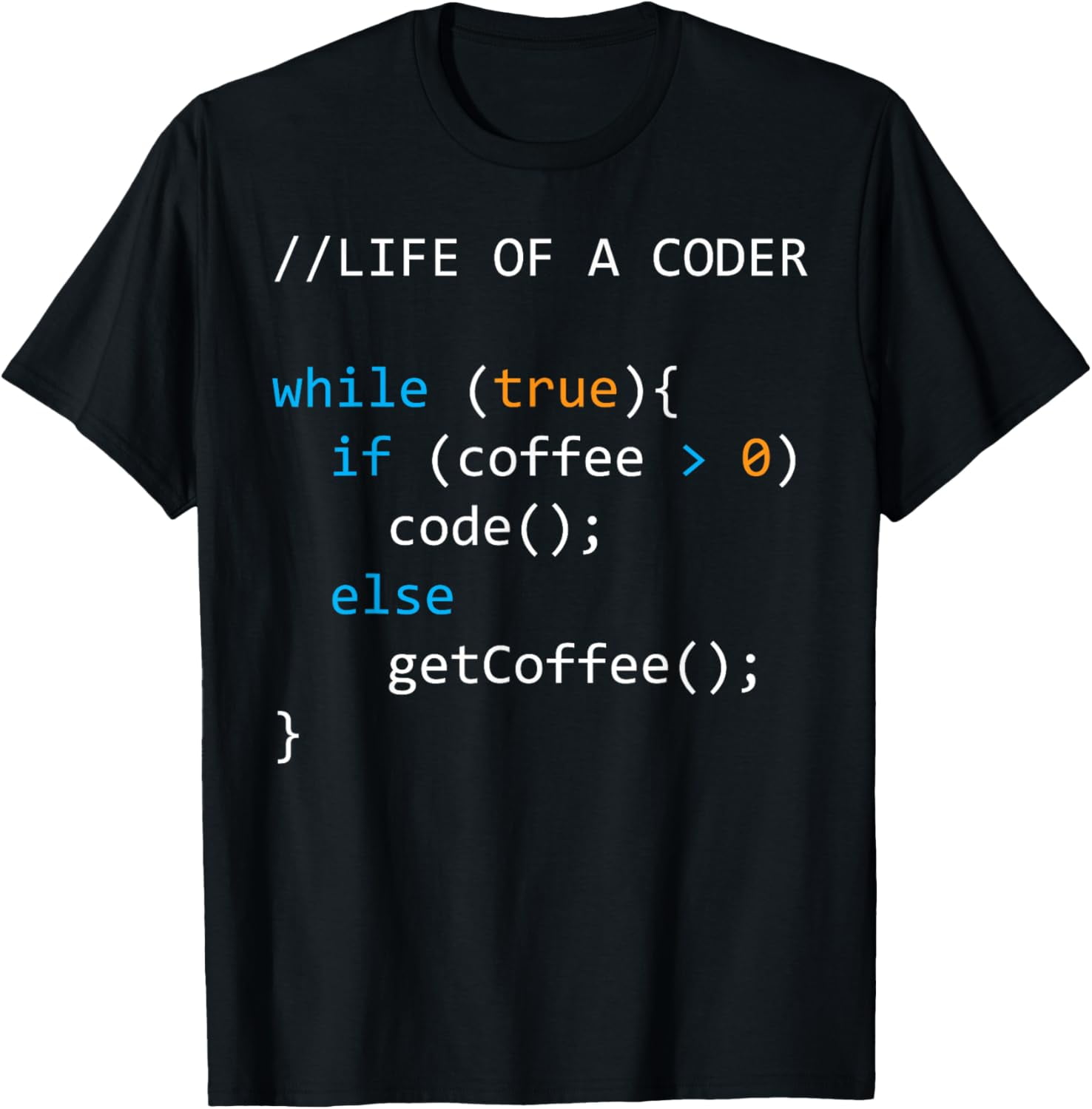 Life Of A Coder Coffee Computer Science Nerd Developer T Shirt