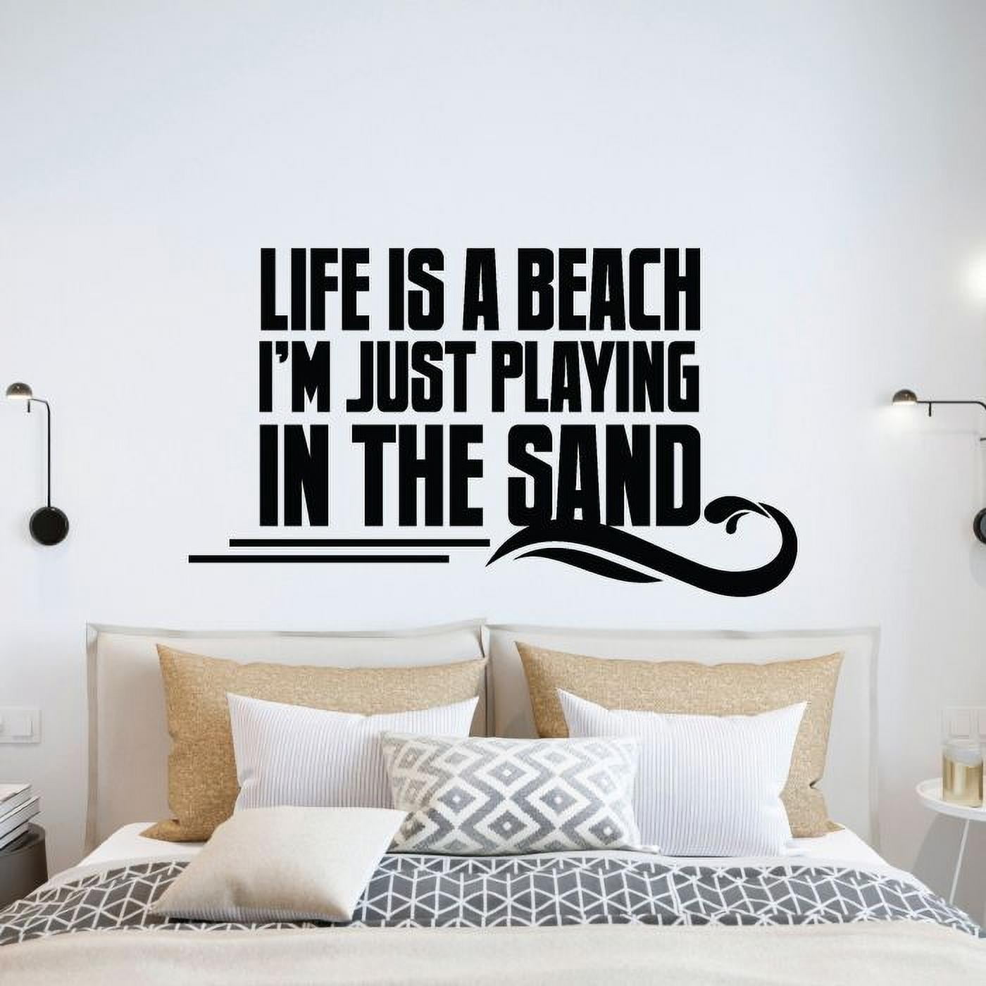 Life's A Beach, I'm Just Playing In The Sand - Beach Sand Silhouette ...