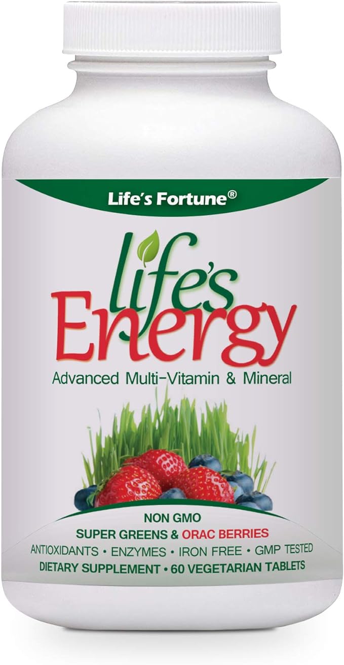 Life's Fortune Life's Energy Advanced Multi-Vitamin and Mineral Non-GMO ...
