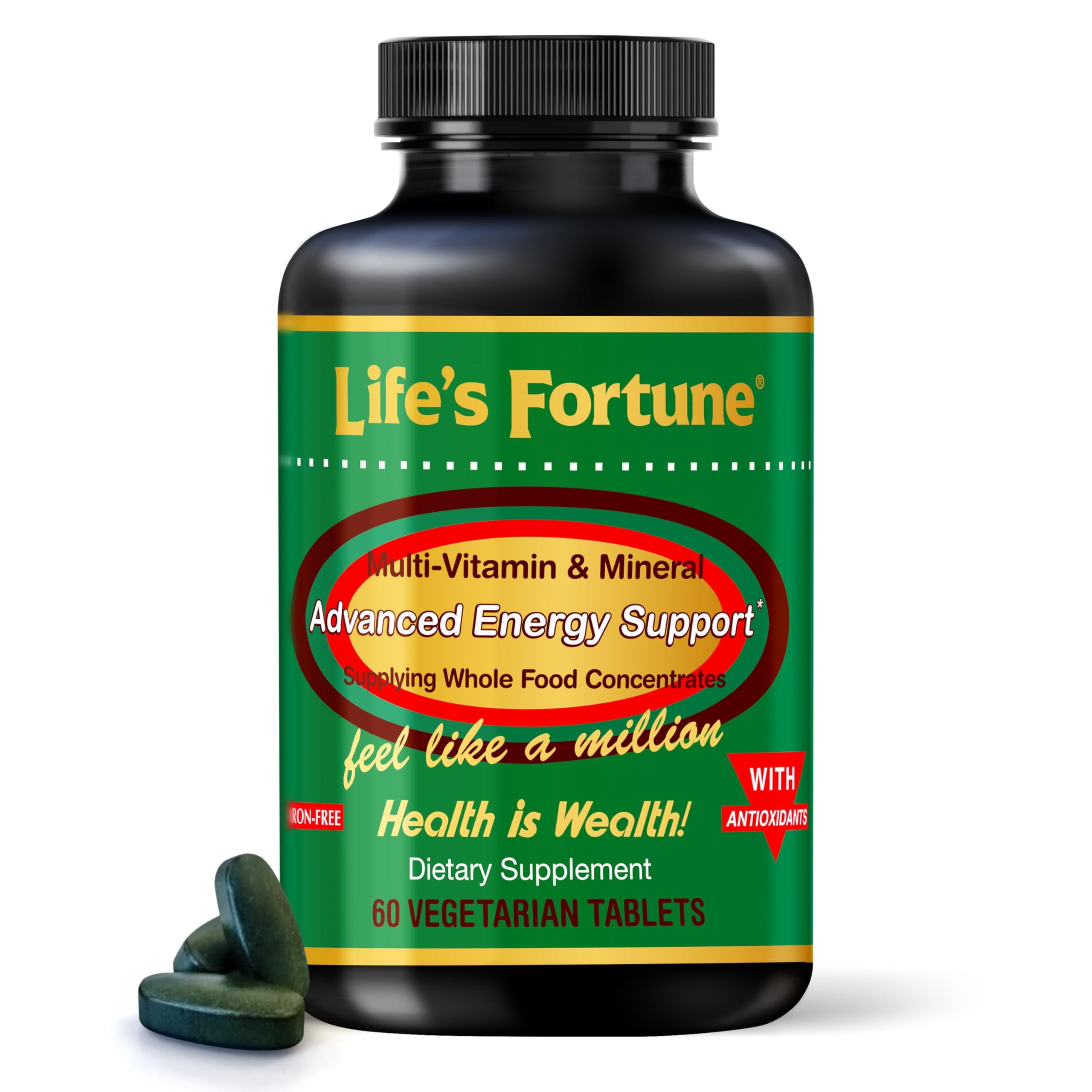 Life's Fortune Multi-Vitamin & Mineral, Energy Source, 60 Tabs ...