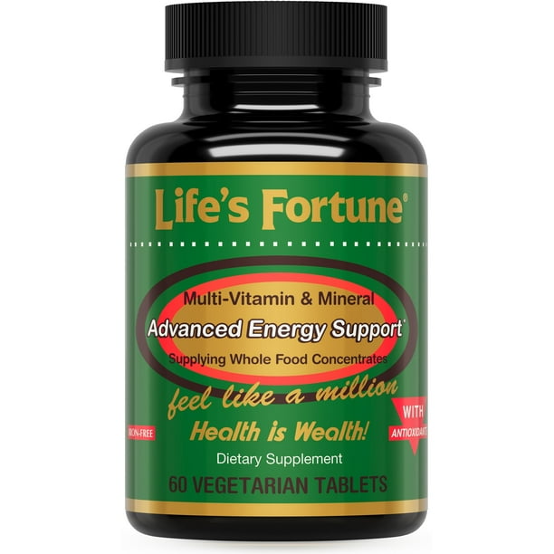 Life's Fortune Multivitamin & Mineral, Advance Energy Support, 60 Tab ...