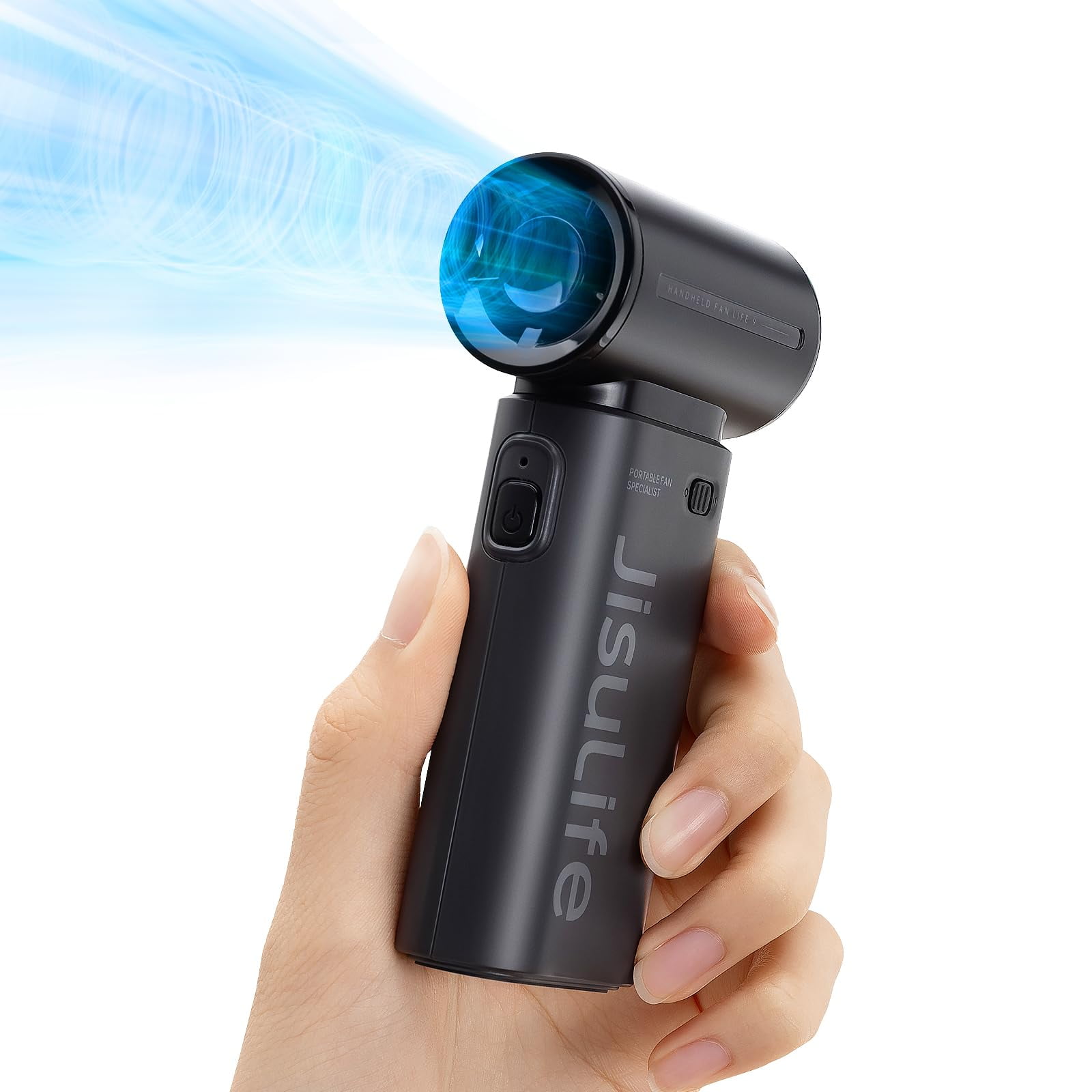 Life9 Portable Handheld Fan, Turbo High Speed Airflow 18H Cooling Time ...