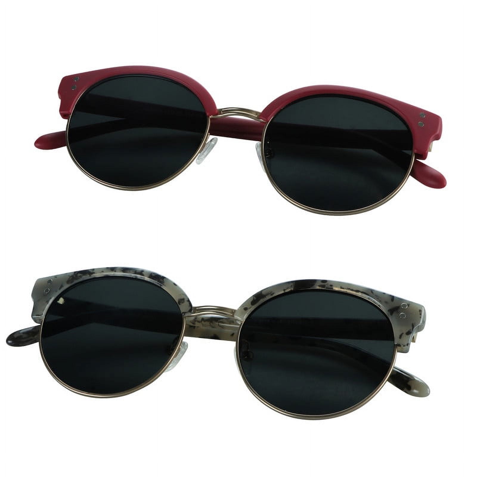 LifeArt 2 Pack Vintage Round Sunglasses for Men and Women UV400 ...