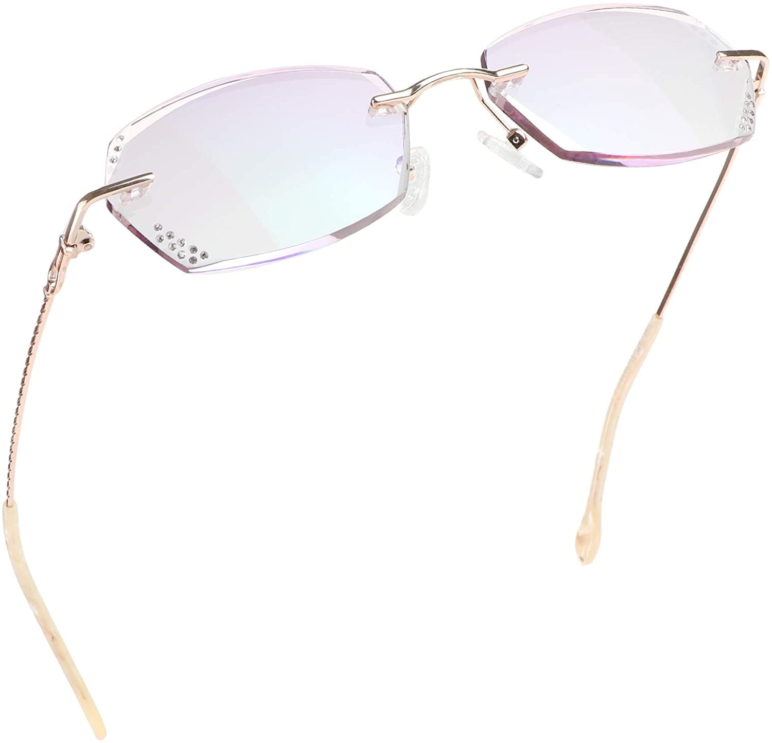LifeArt Blue Light Blocking Reading Glasses (Frameless, +4.00 ...