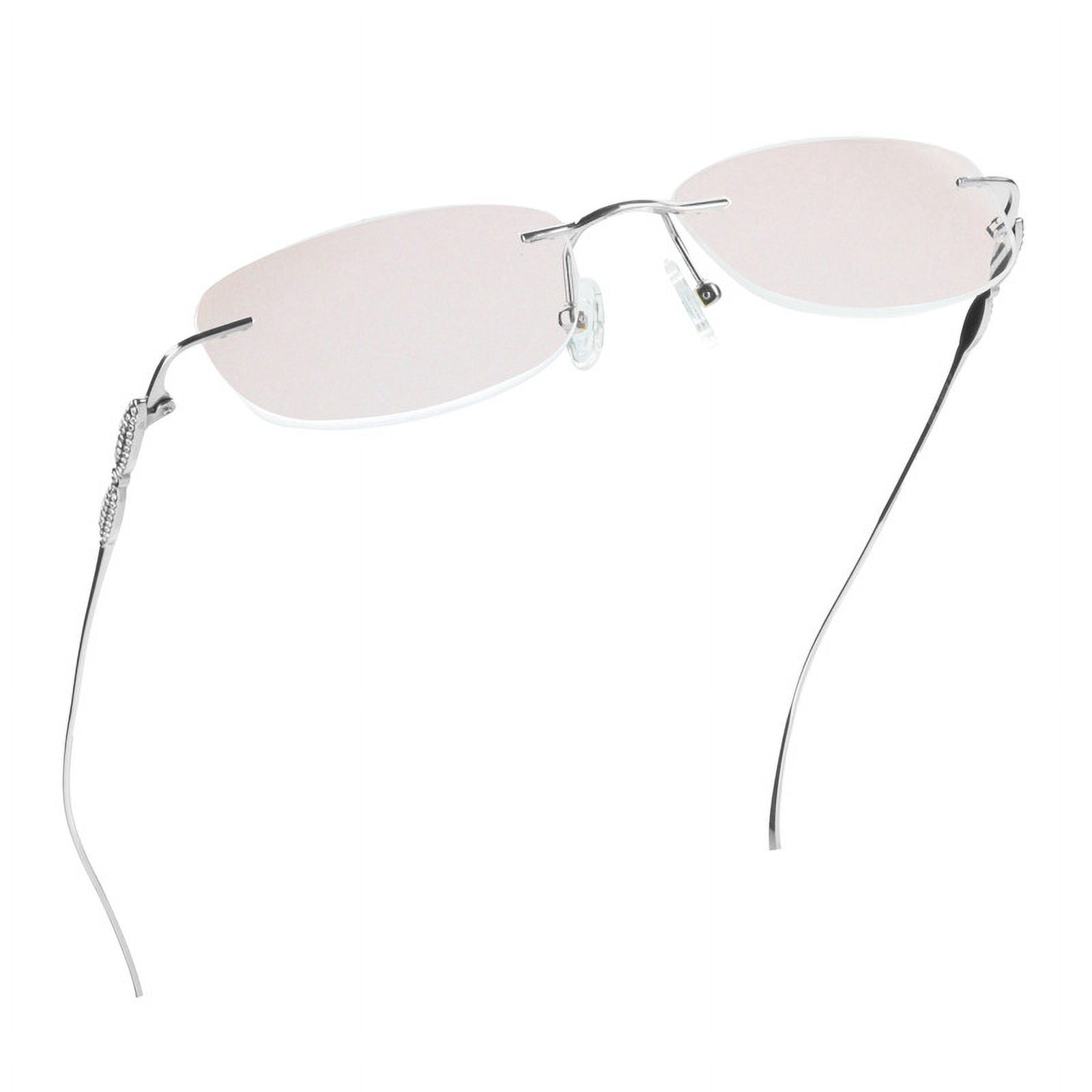 LifeArt Pure Titanium Frame Glasses/Blue Light Blocking Reading Glasses ...