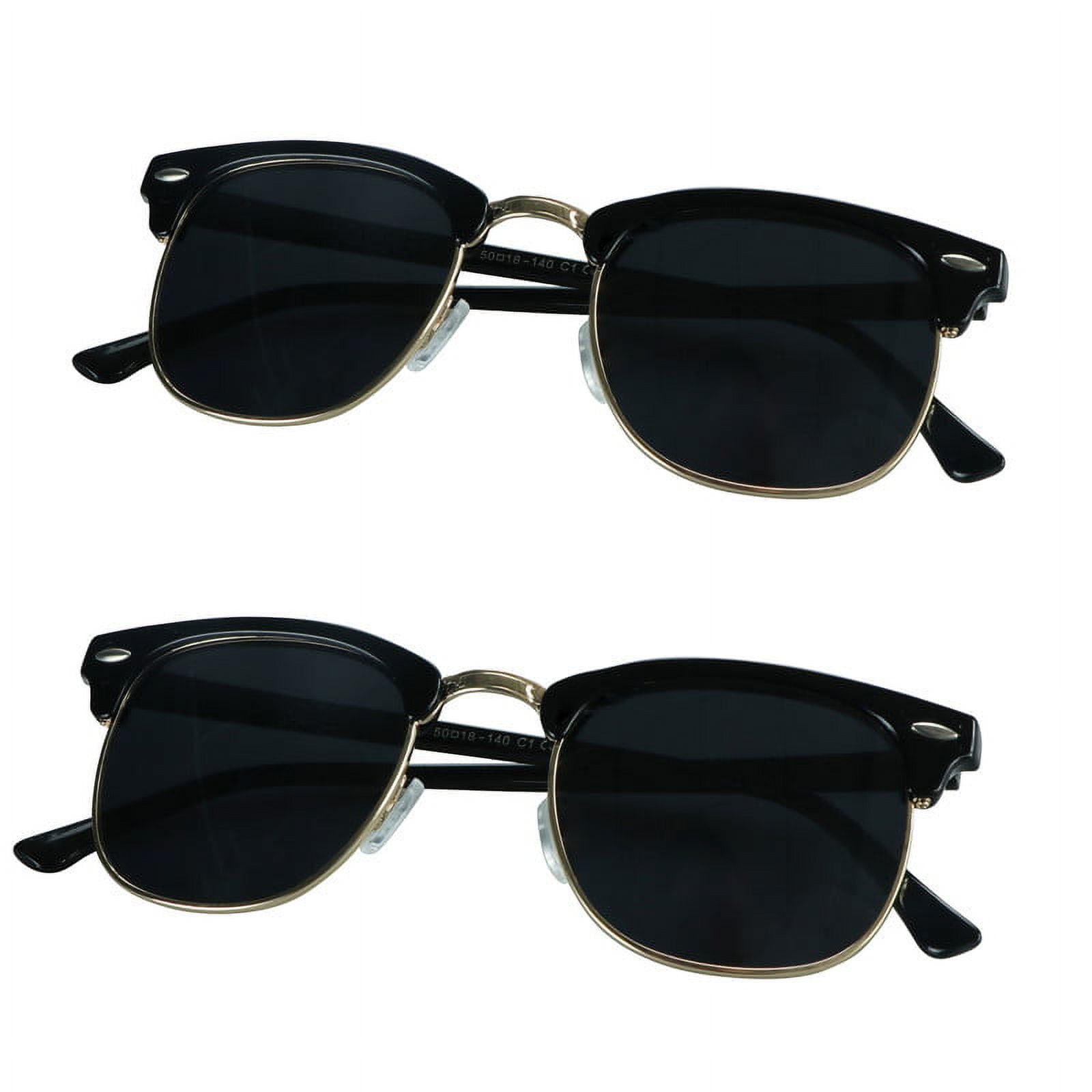 LifeArt Vintage Round Sunglasses for Men and Women Gradient Gray Lens ...