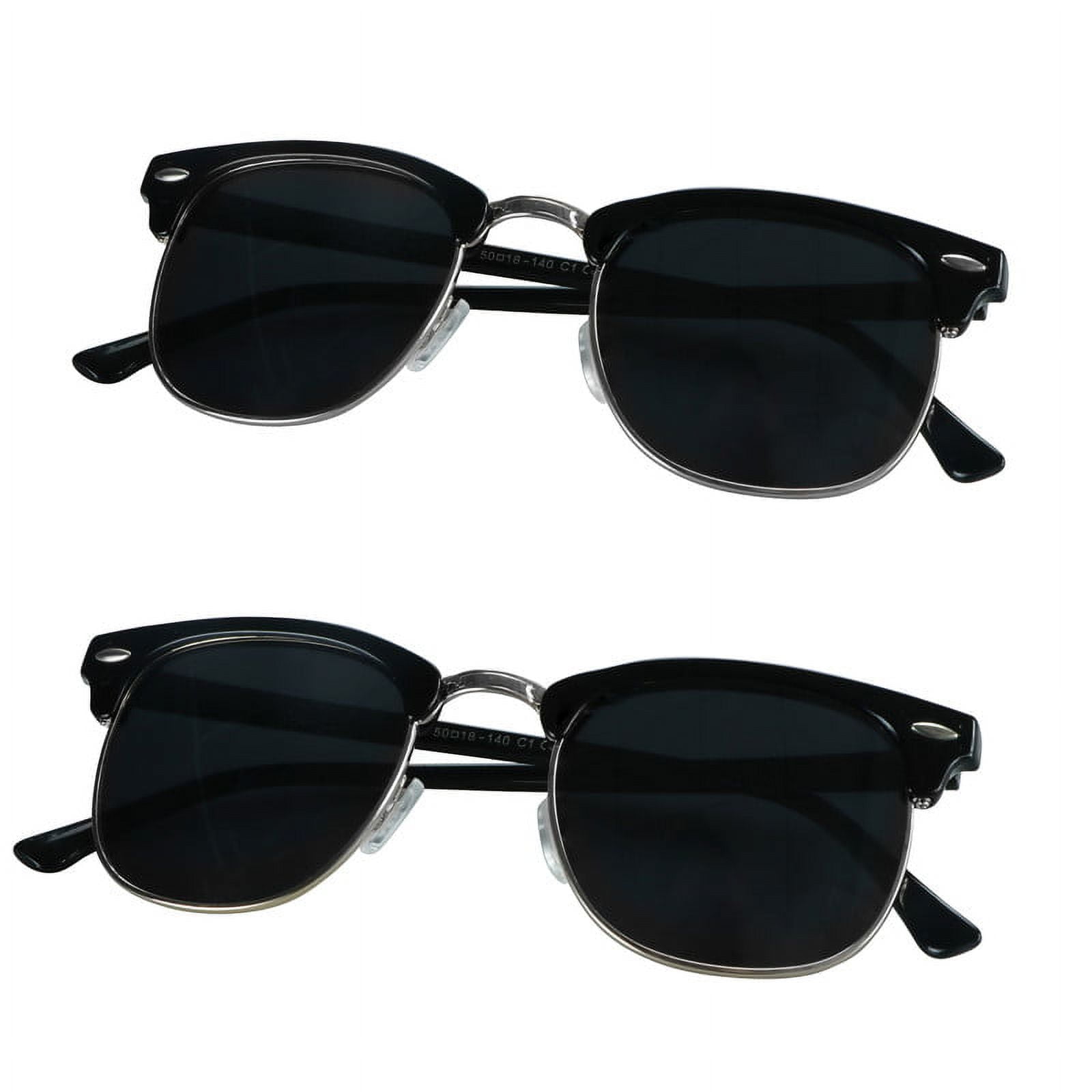 LifeArt Vintage Round Sunglasses for Men and Women Gradient Gray Lens ...