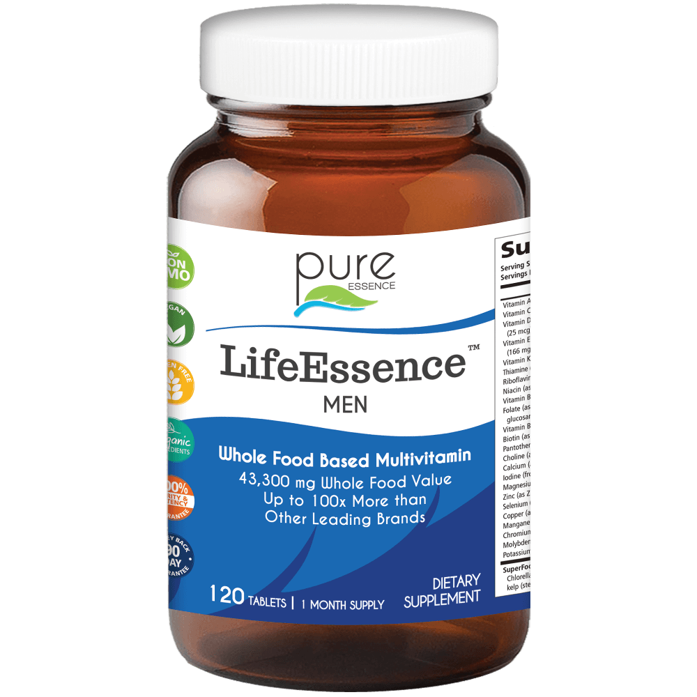 LifeEssence Multivitamin for Men - Whole Food Supplement with ...