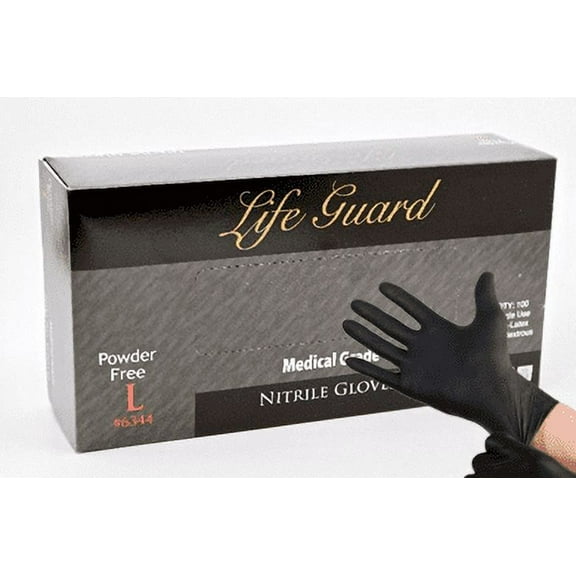 LifeGuard White Latex 5 mil Grip Medical Gloves - Powder Free - 100/BX ...