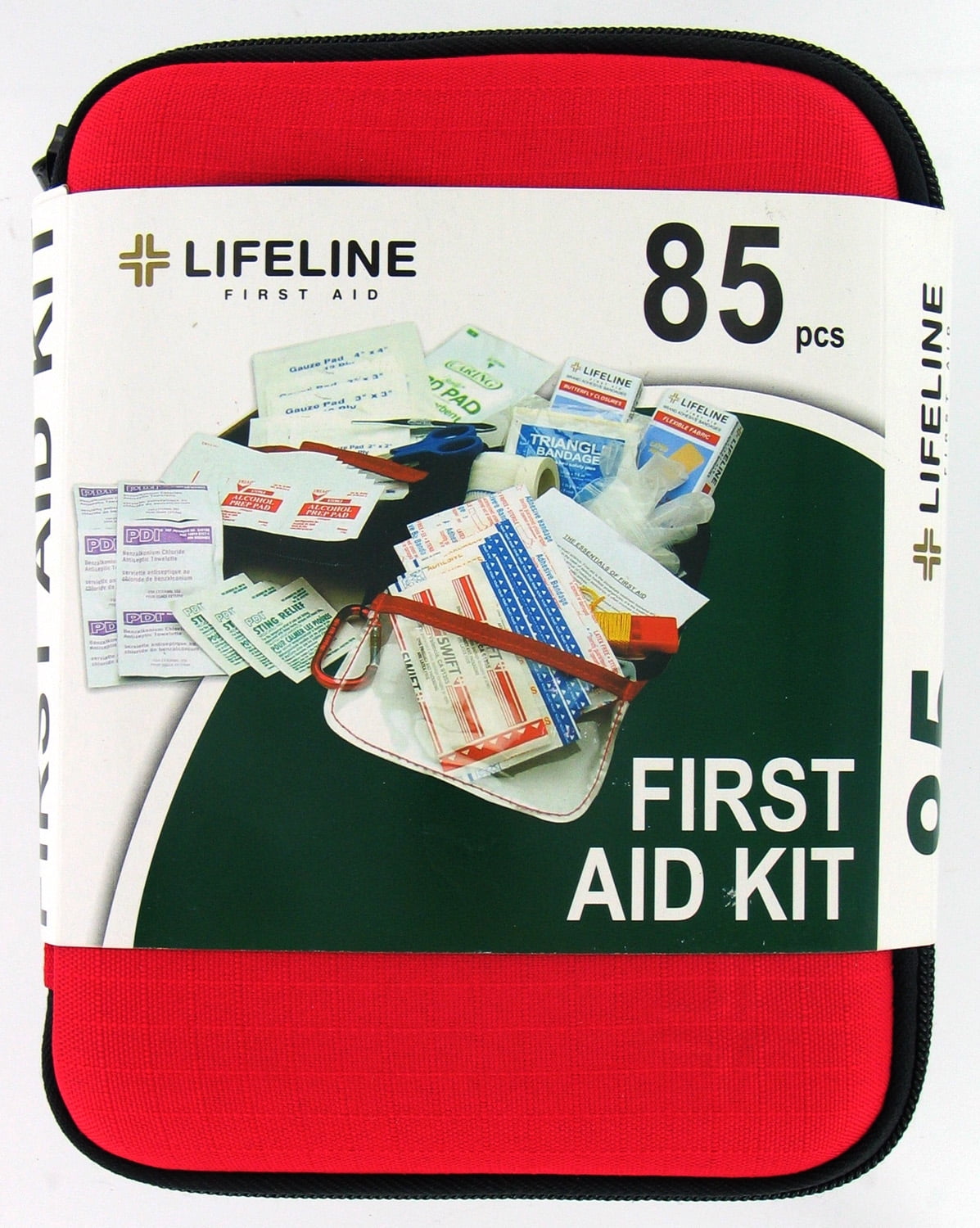 Large Hard-Shell Foam First Aid Kit - 85 Piece - Walmart.com