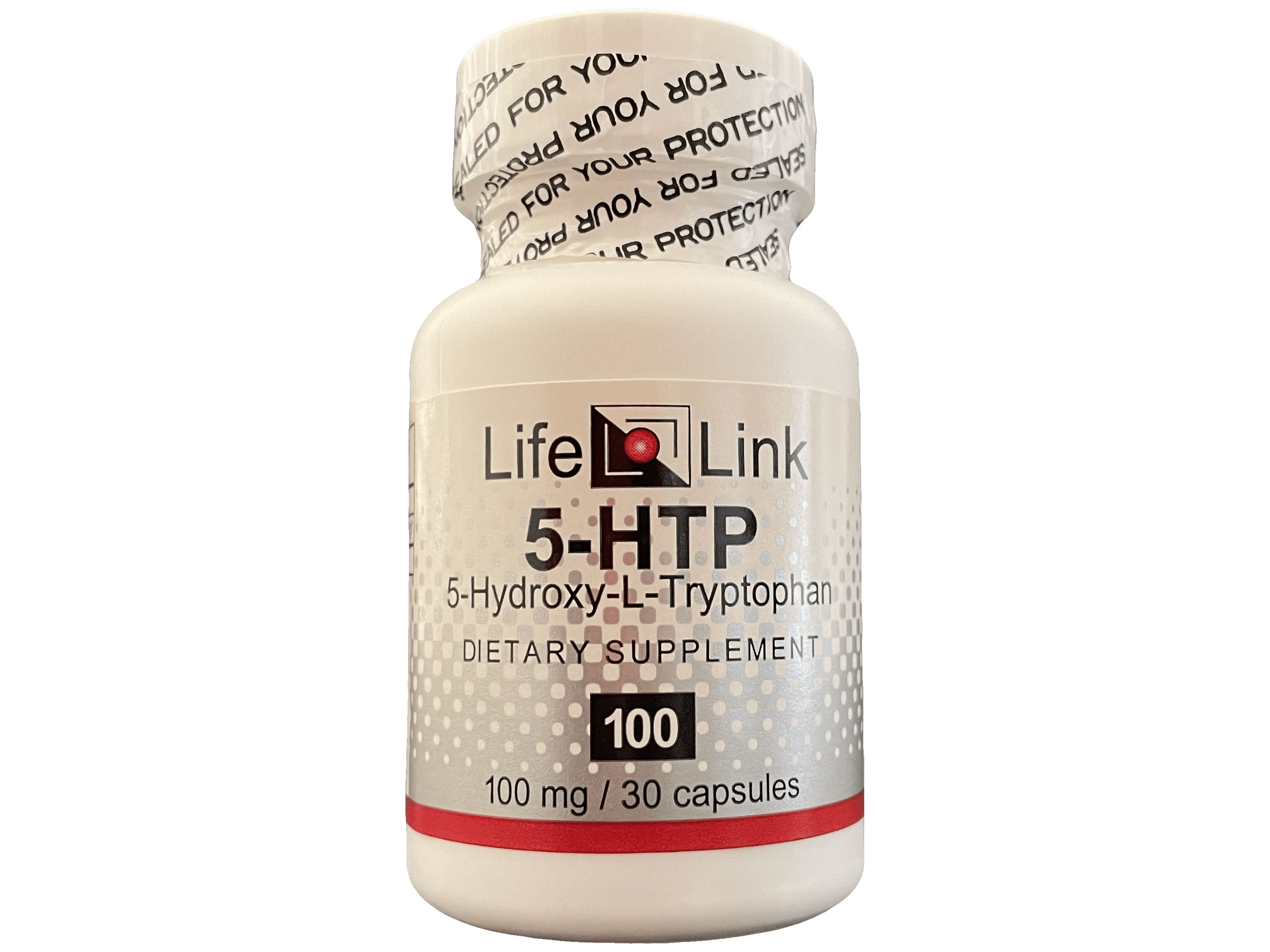 LifeLink's 5-HTP (5-Hydroxy-L-Tryptophan) | 100 mg x 30 caps ...