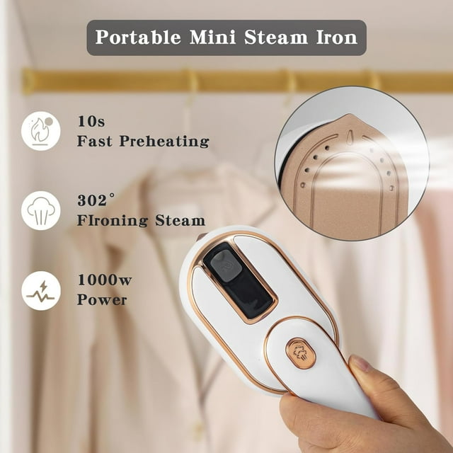 LifeLmpree Steamer Iron,Handheld Clothing Steamer Travel Mini,Portable Steamer for Clothes ...