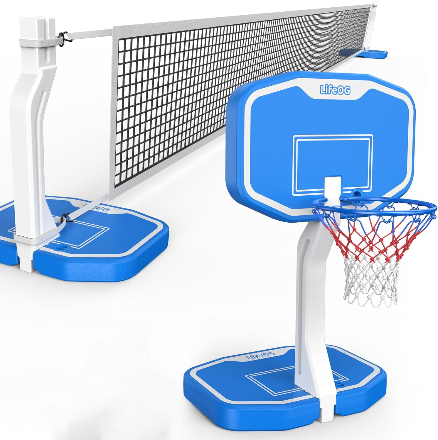 2 in 1 Portable Basketball & Volleyball Water Sport Game Set for ...